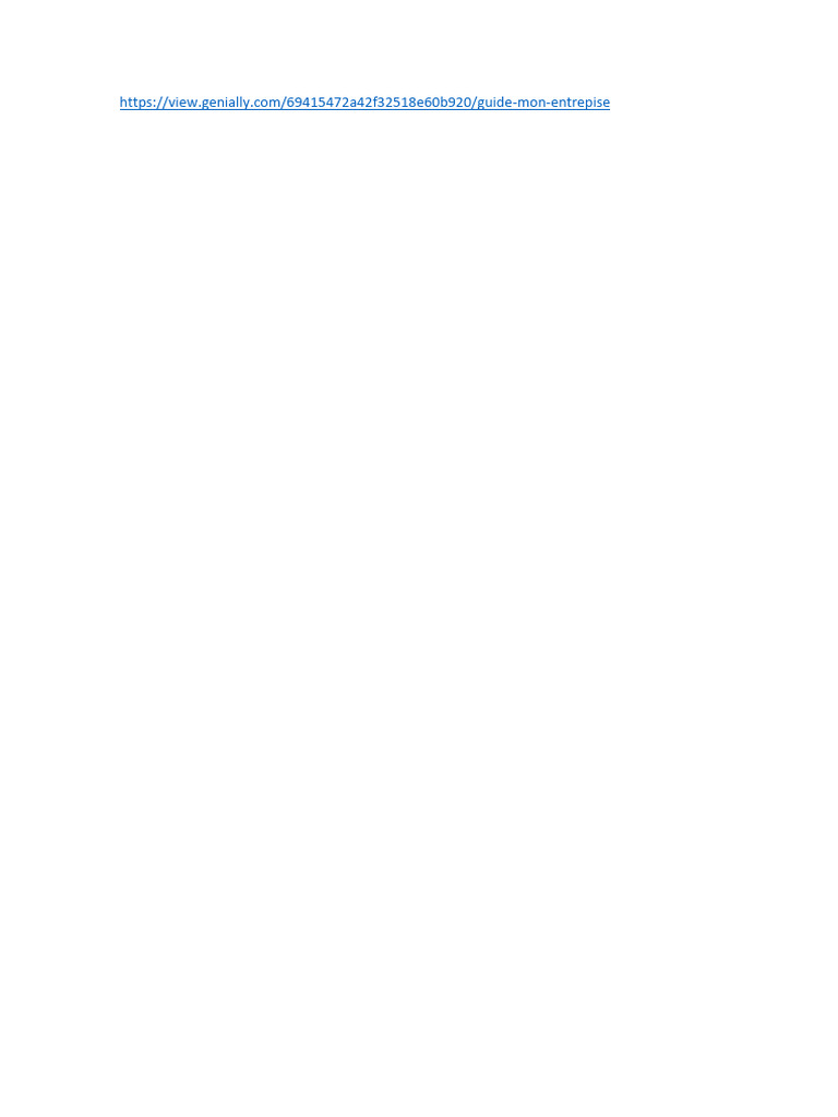 Mon Entreprise | PDF