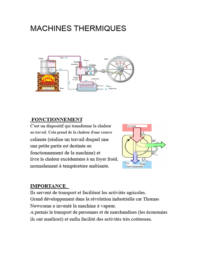 Machines Thermiques | PDF