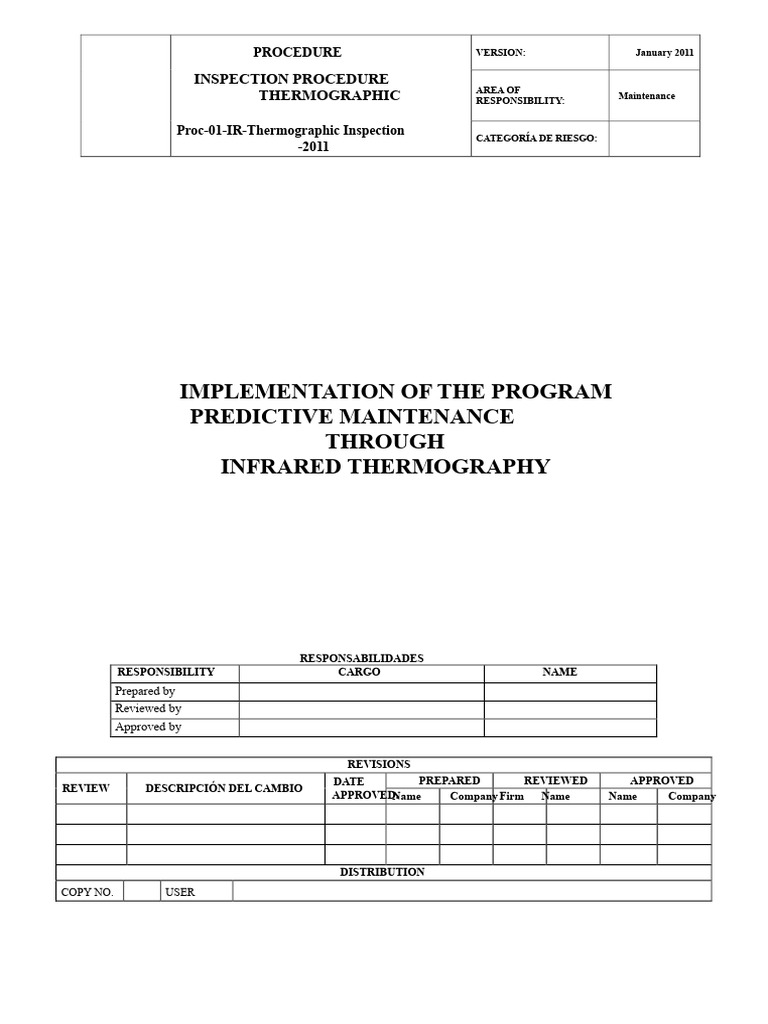 Infrared Thermographic Inspection Guide | PDF | Thermography | Infrared