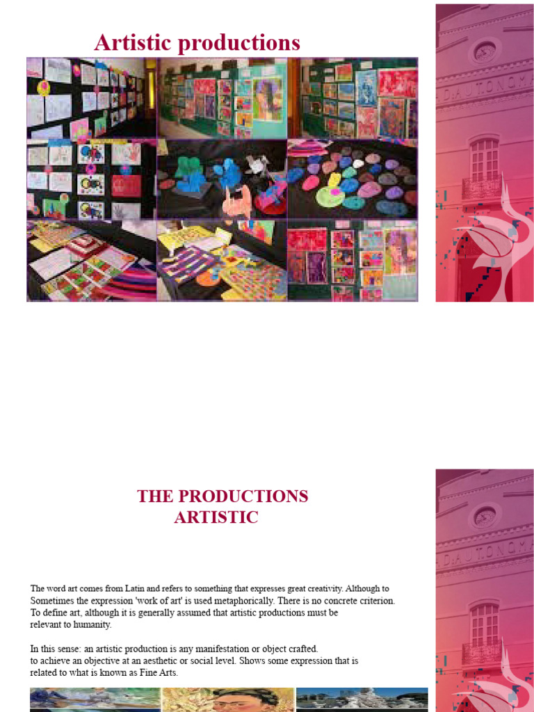 Understanding Artistic Productions | PDF | Fine Art | Liberal Arts ...