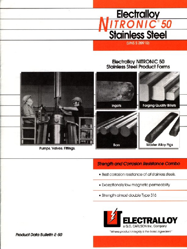 Nitronic 50 Technical Data | PDF