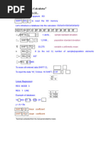 Using Stat Mode on CASIO Calculators | PDF | Mode (Statistics ...