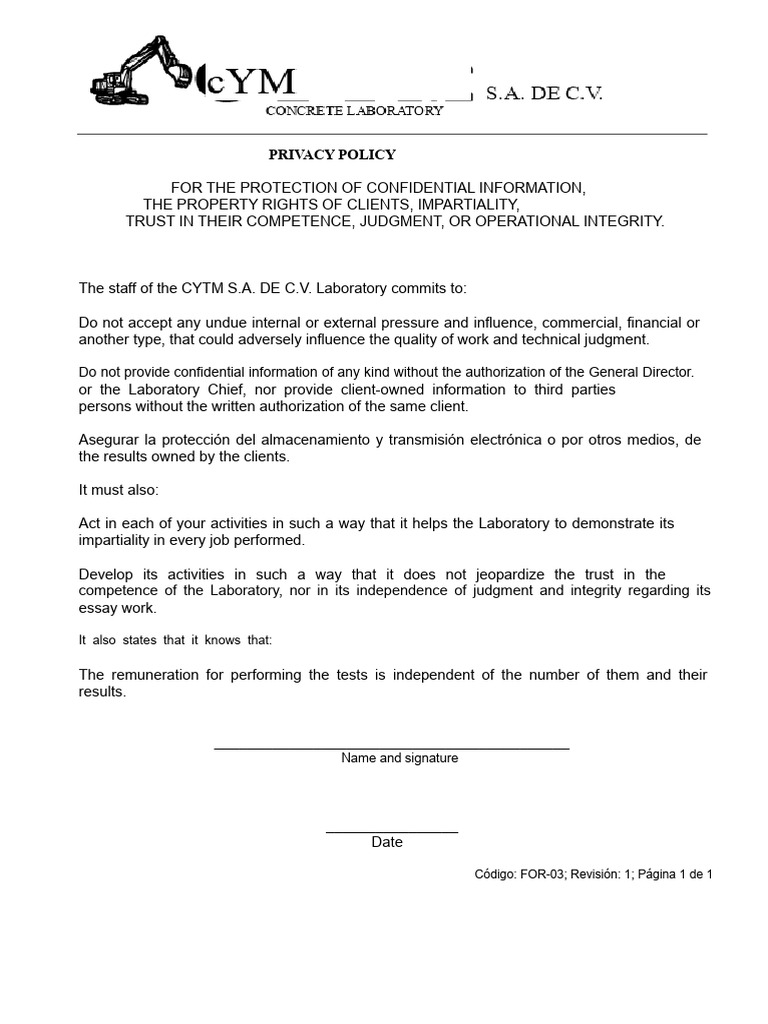 Example Privacy Policy | PDF