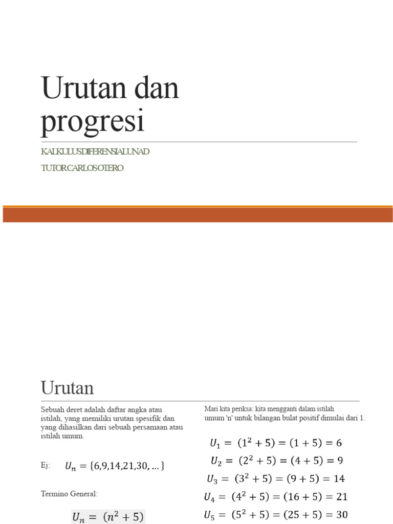 Deret dan Progresi presentasi.pdf | PDF