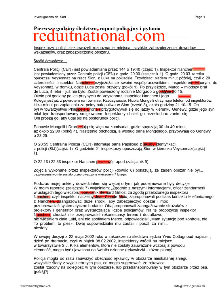 Sprawa Luca Mongelli | PDF