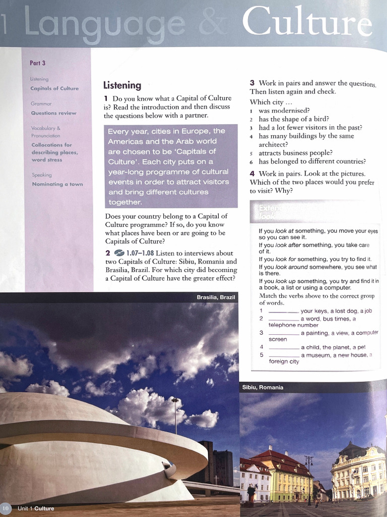 GLOBAL Unit 1 Culture | PDF
