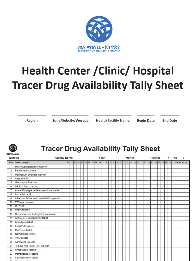 HC Hosp Tracer Drug Avai A4 | PDF