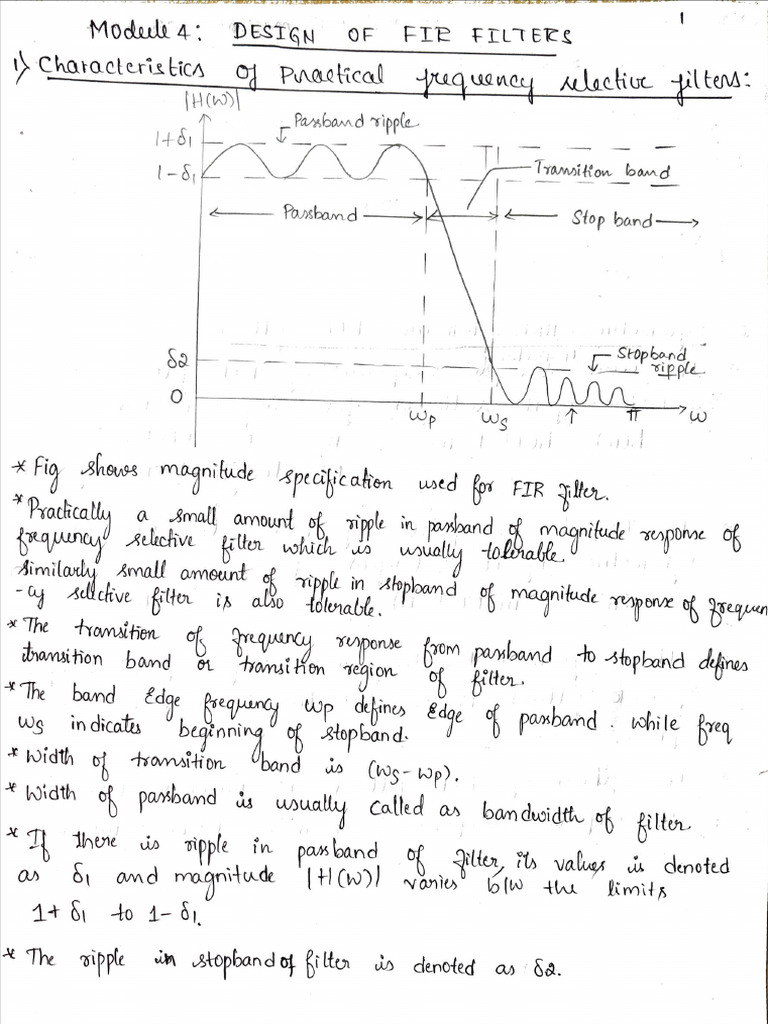 DSP - Module 4 Notes | PDF