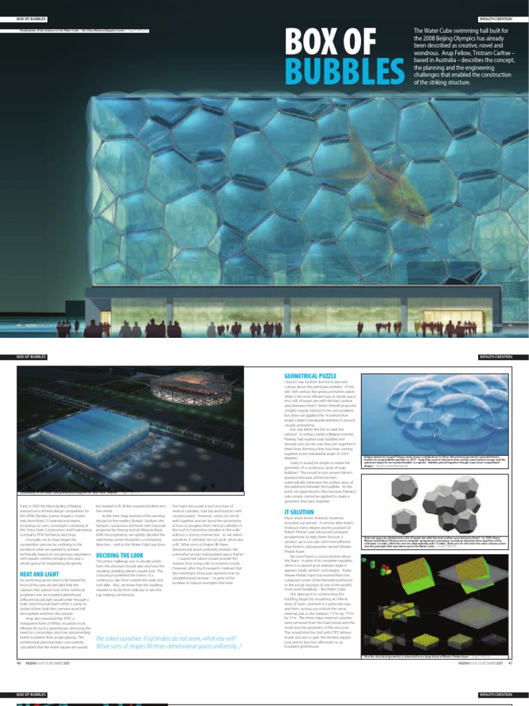 Water Cube Project | PDF | Swimming Pool | Air Conditioning