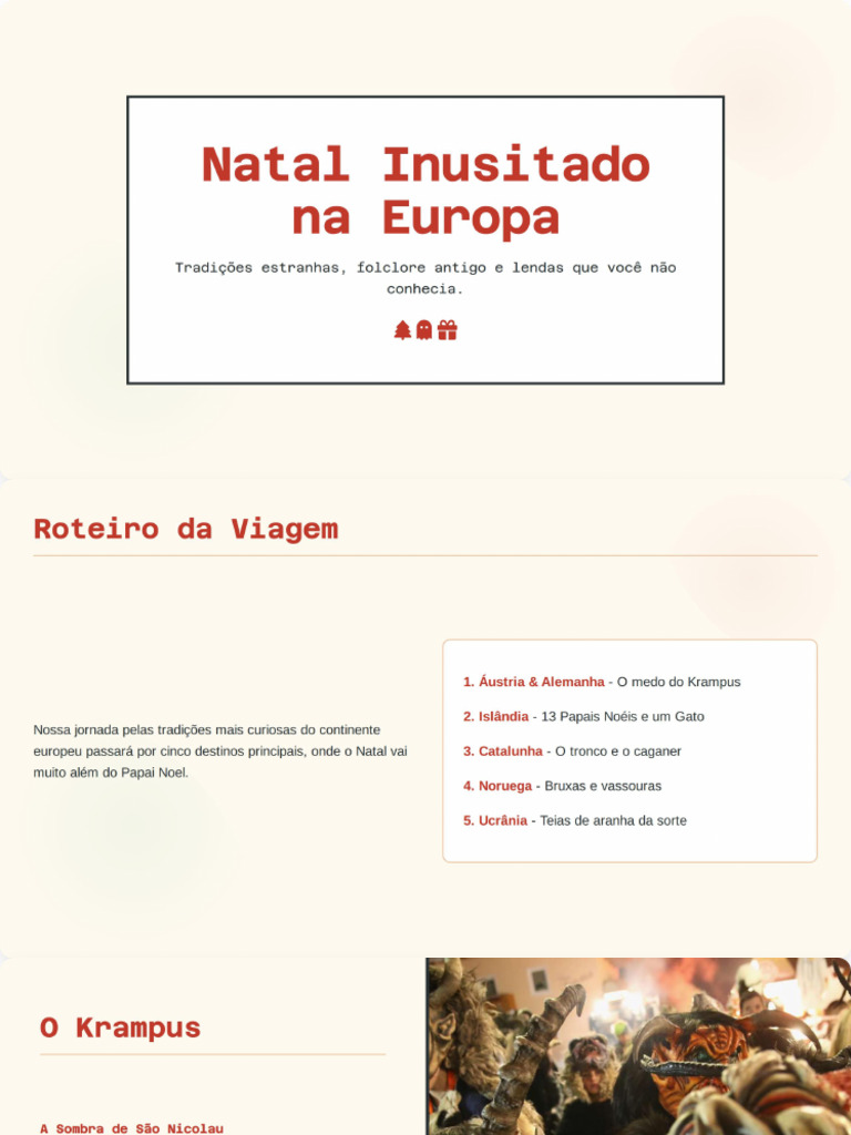 Tradições de Natal Inusitadas Na Europa | PDF