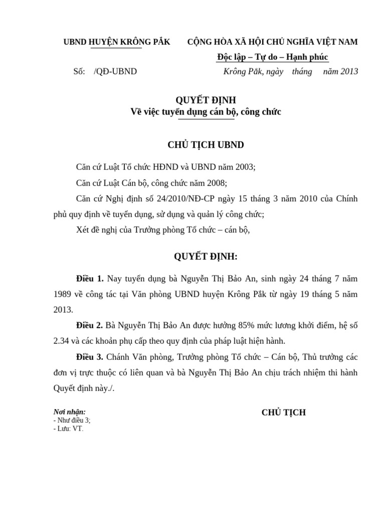 QD Tuyen Dung | PDF