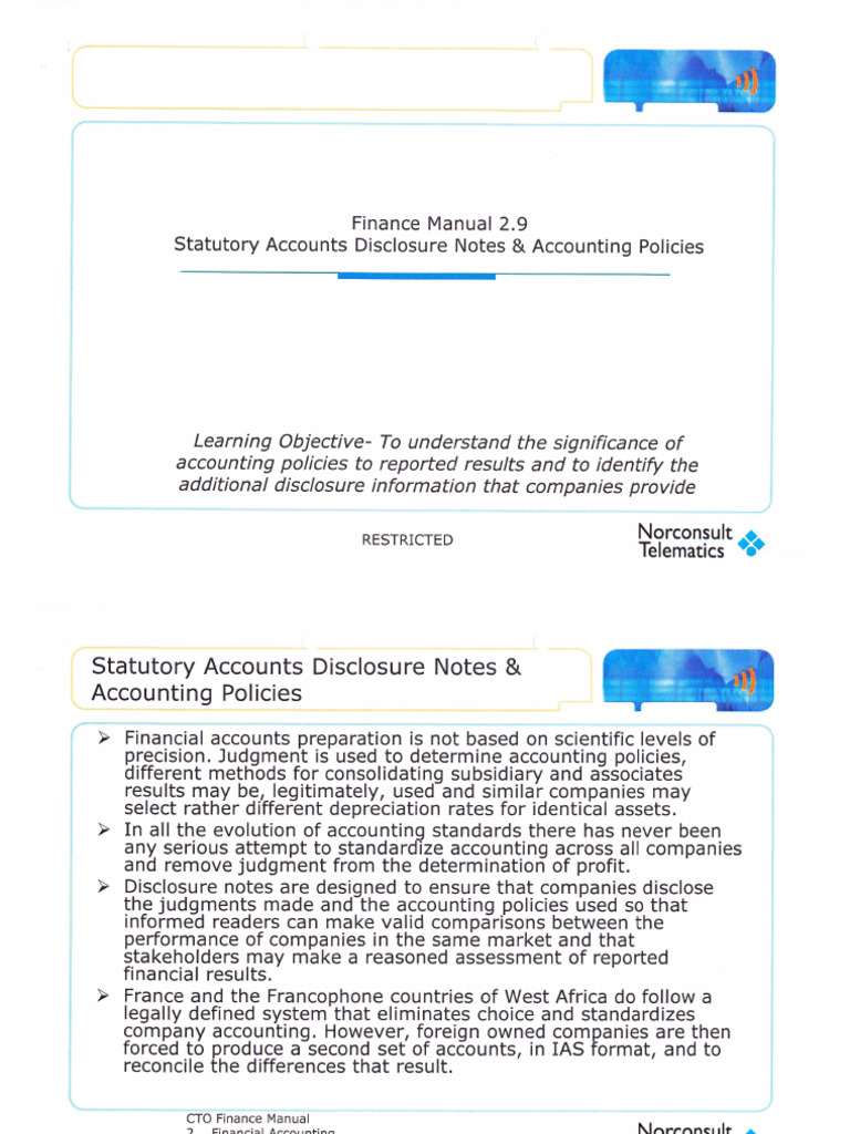 Statutory Accounts Disclosure Guide | PDF | Goodwill (Accounting) | Expense