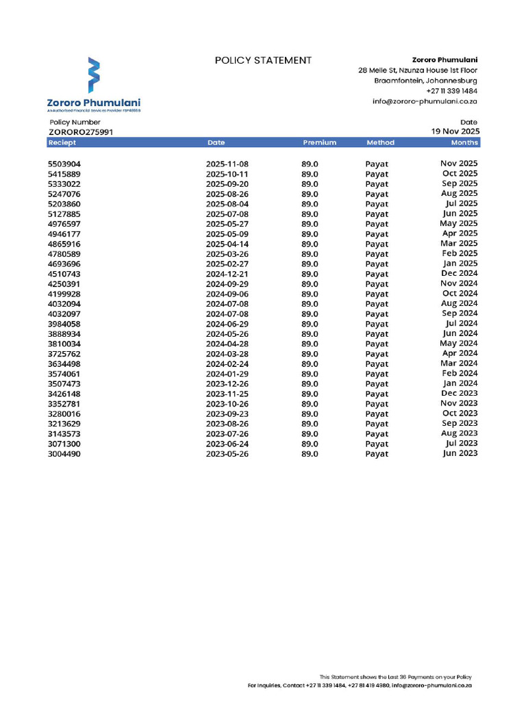 Payment Statements 1 | PDF