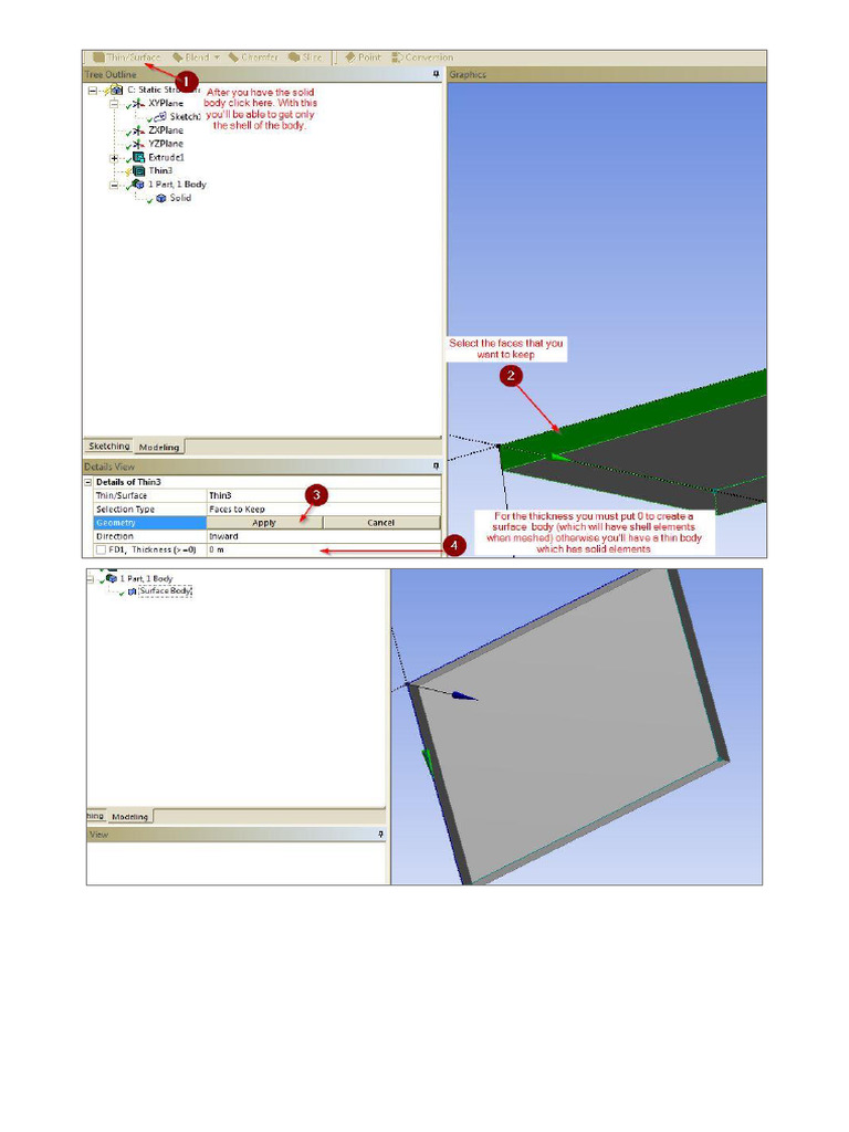 Ansys Shell and Line Element Guide | PDF