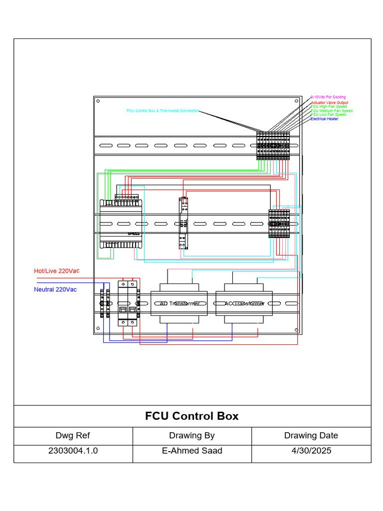 FS Madinaty - Main Hoitel - FCU Box-Schematic Seperate FCU-1 | PDF