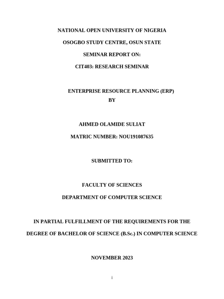 Midey Seminar Real | PDF | Enterprise Resource Planning | Business