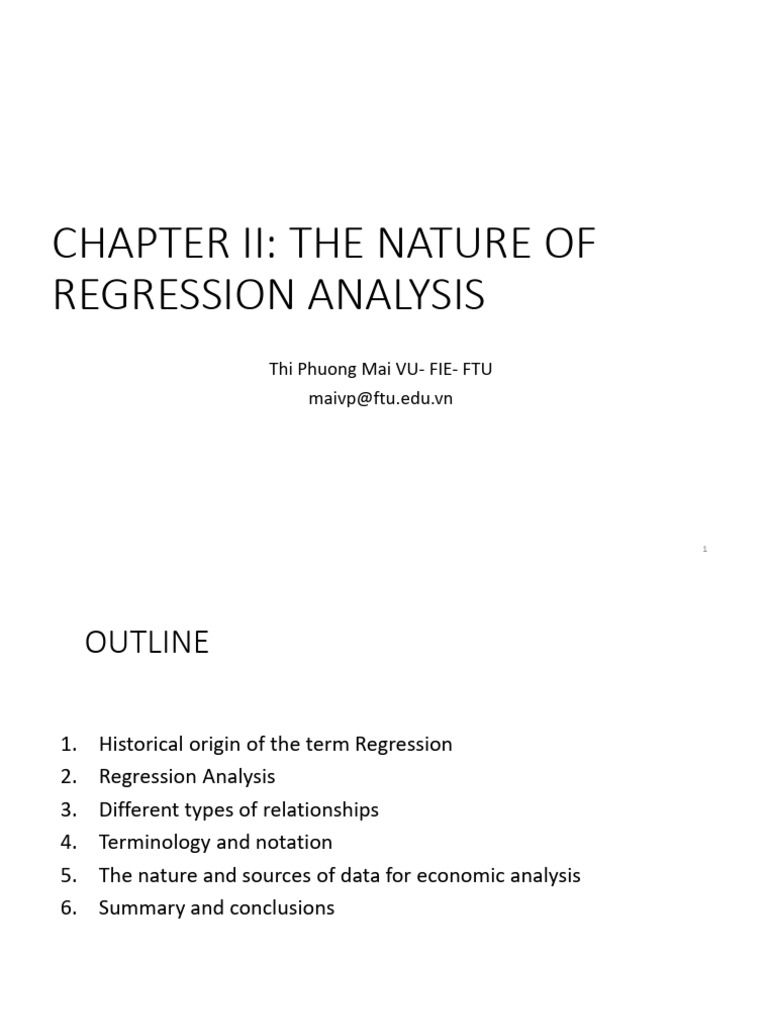 CHAPTER II_Nature of Regression Analysis | PDF | Dependent And ...