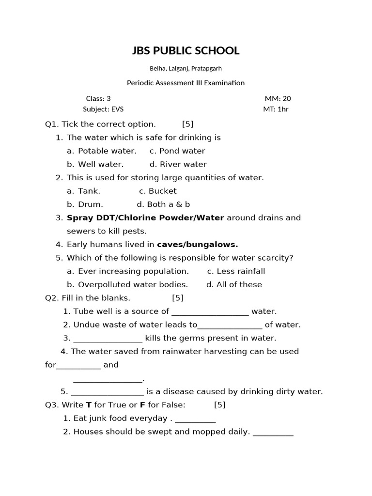 Class 3 EVS | PDF
