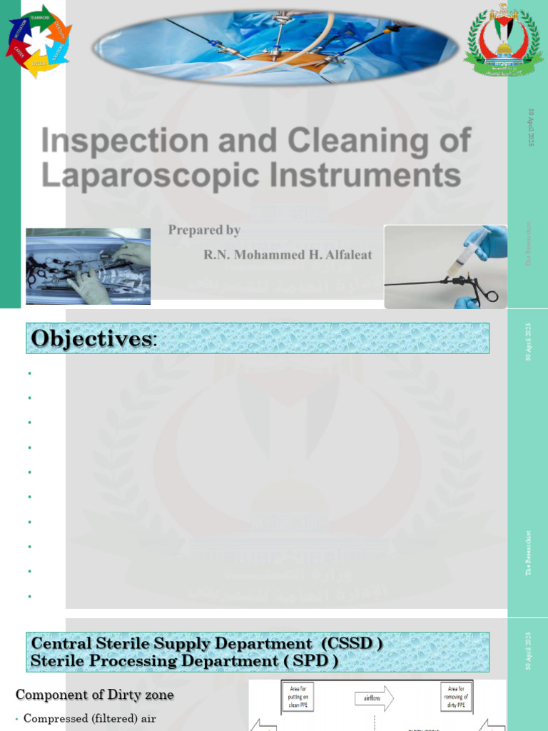 Laparoscopic Instrument Cleaning Guide | PDF | Sterilization ...