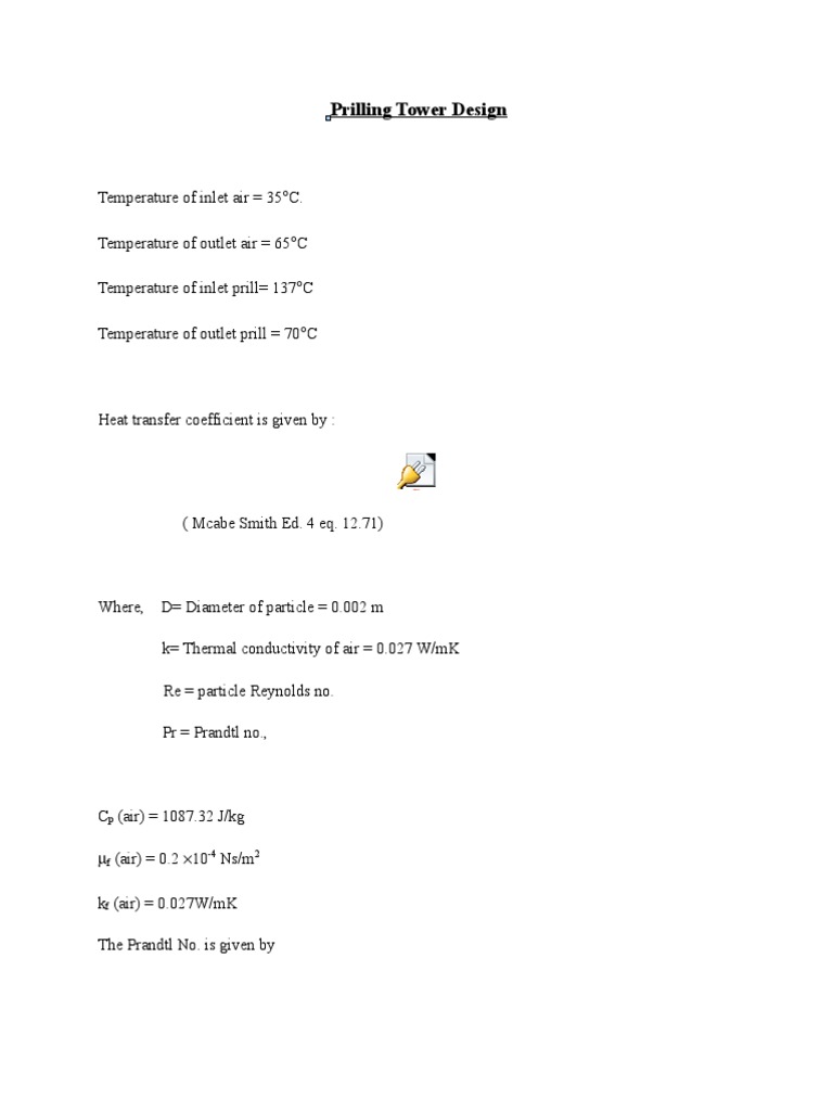 Prilling Tower | PDF | Heat Transfer | Building Engineering