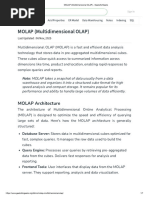 OLAP Cube Types: MOLAP, ROLAP, HOLAP | PDF | Information Science | Data