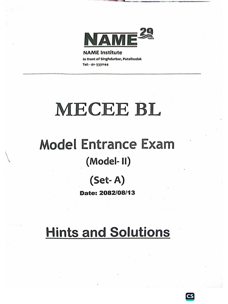 Name Hint & Solution | PDF