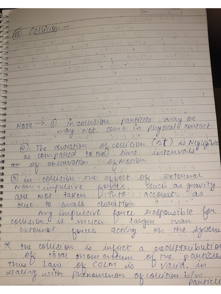 Collision Class Notes | PDF