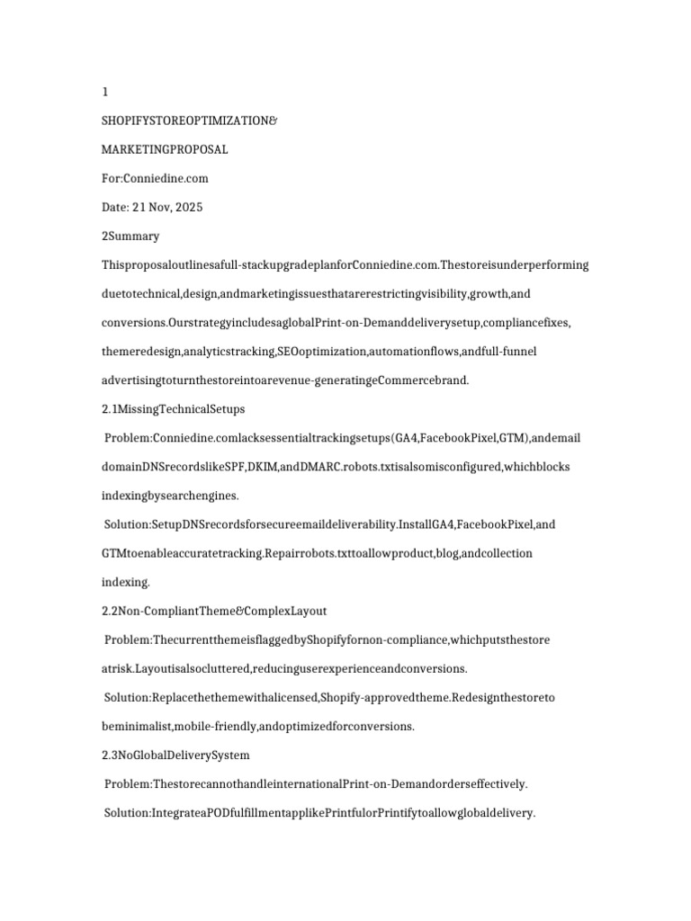 Edited Conniedine Proposal | PDF | World Wide Web | Internet & Web
