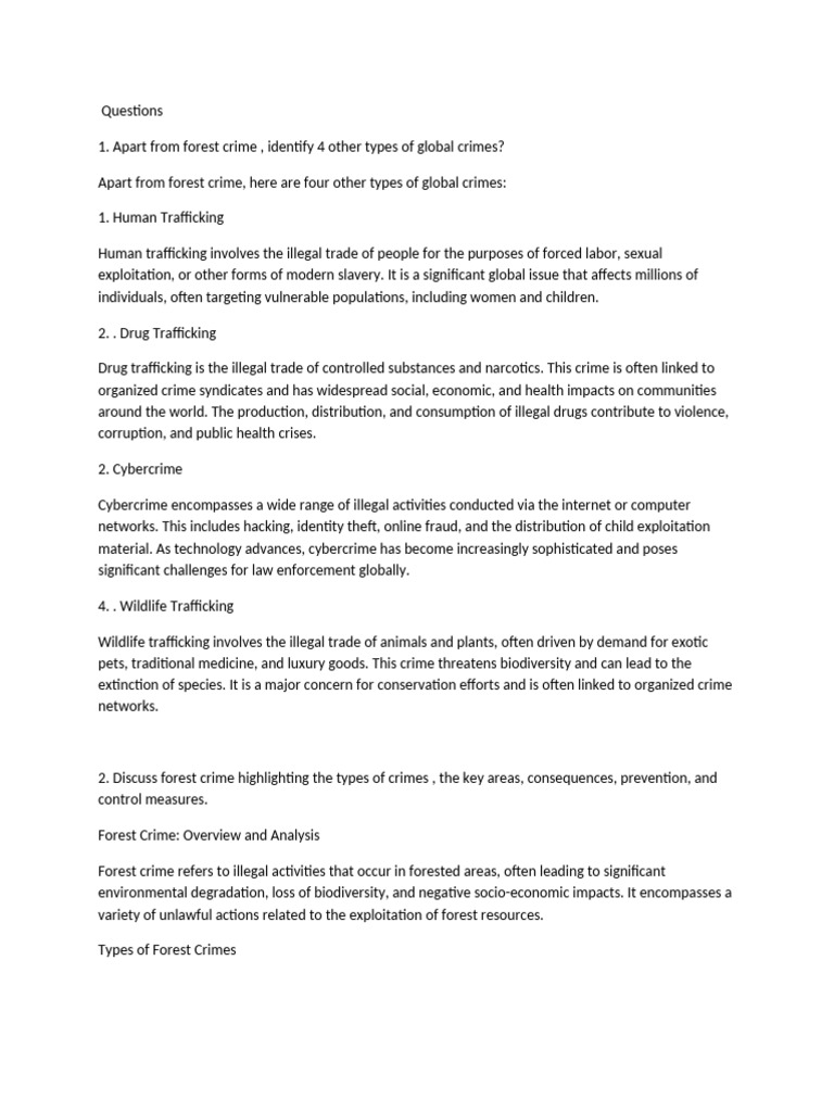 Questions-WPS Office (1) | PDF | Habitat Destruction | Deforestation