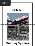 Boeing 737 Warning Systems Guide | PDF | Noise | Aircraft