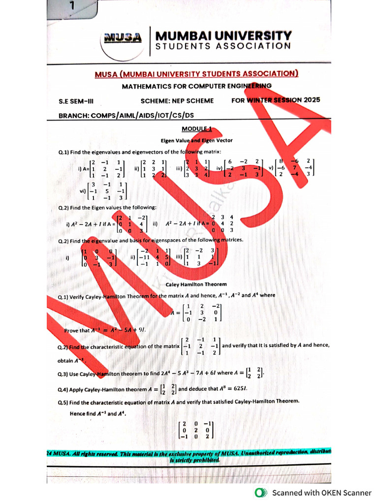 Maths (Musa Qb) | PDF