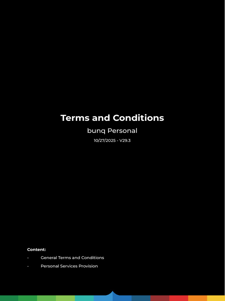 bunq Personal Terms and Conditions | PDF | Credit Card | Interest
