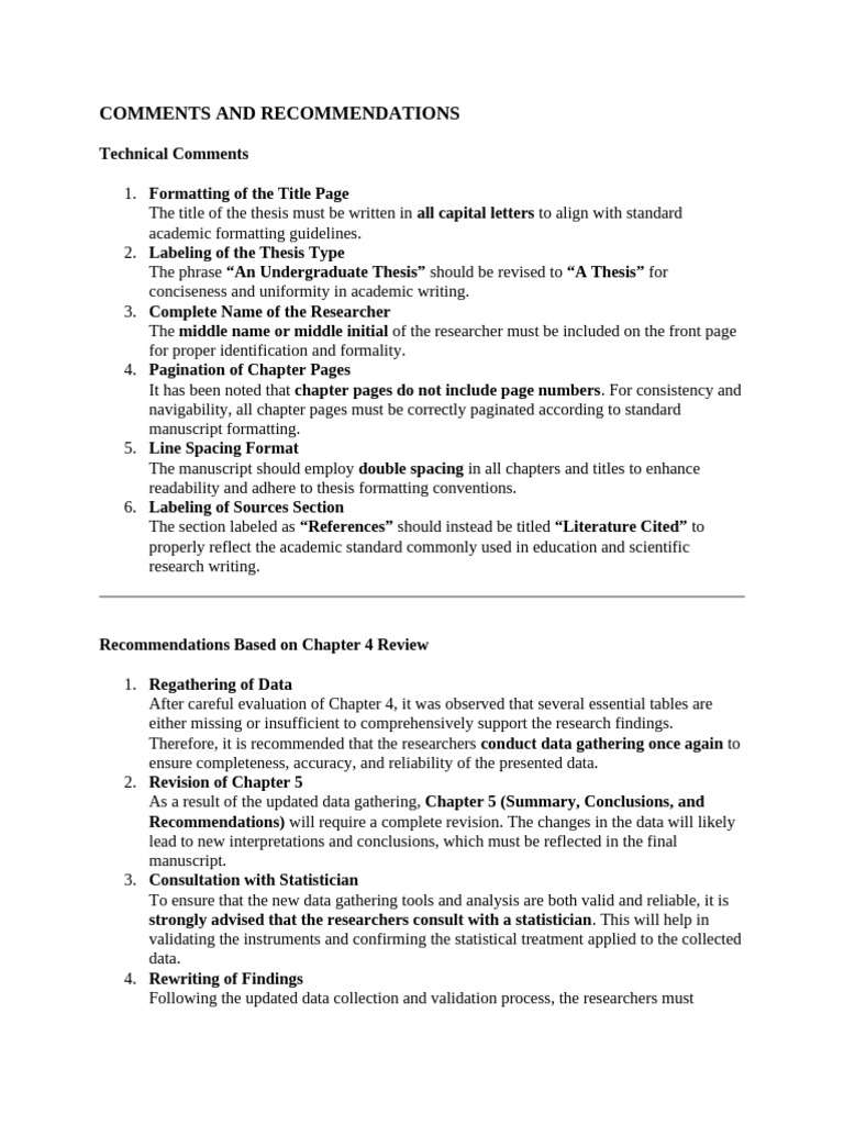 Final Comments Final Thesisss | PDF | Thesis | Statistics