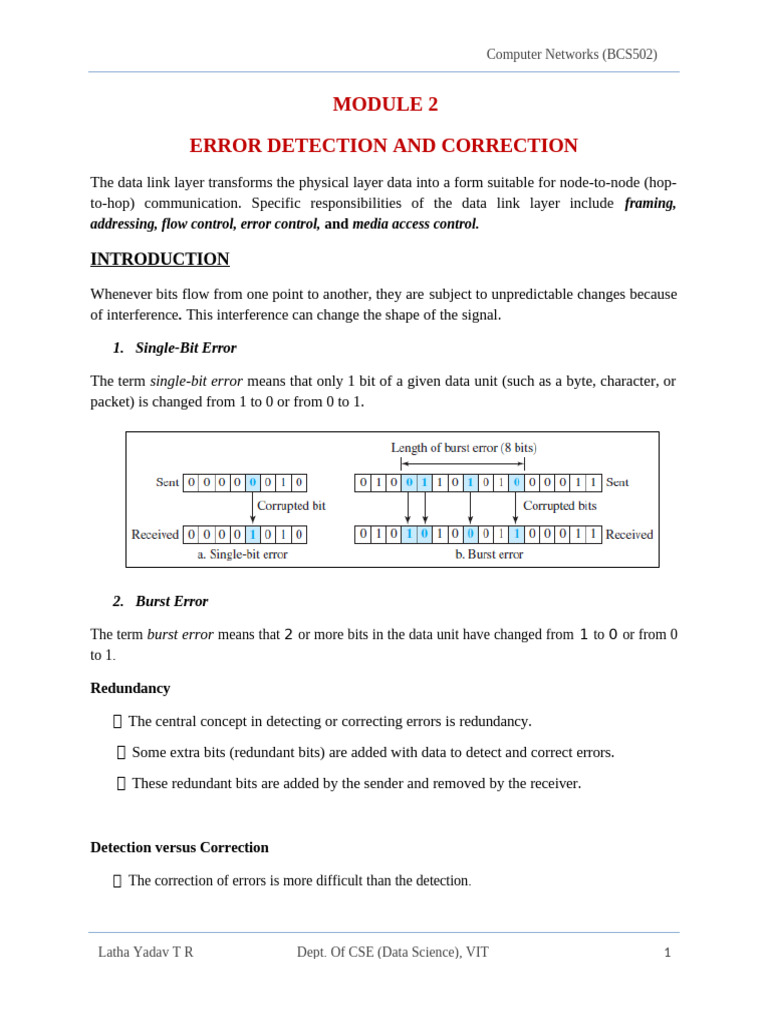 BCS502 Module 2 Word | PDF | Network Architecture | Computer Data