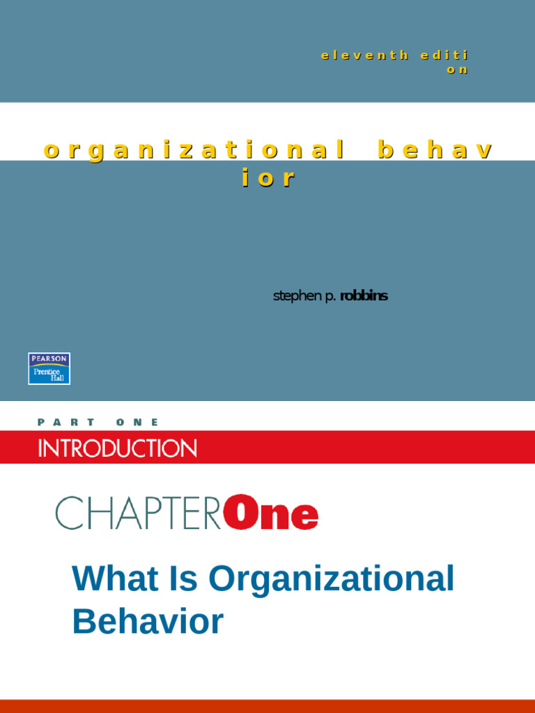 Introduction to OB | PDF | Job Satisfaction | Psychology