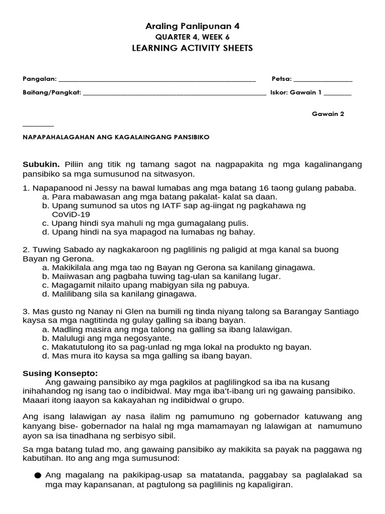 AP4 LASQ4 - Wk6 SAN AGUSTIN I | PDF