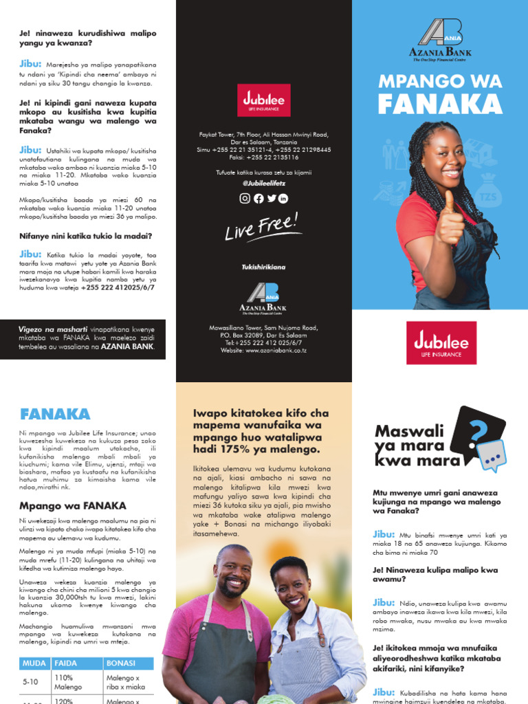 FANAKA - AZANIA BANK - Brochure | PDF