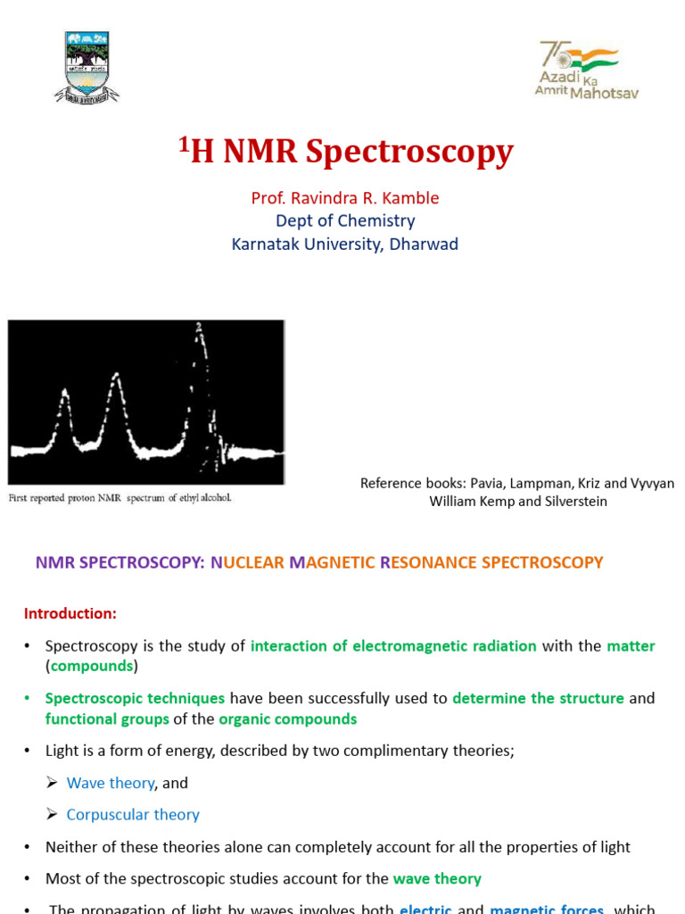 NMR-1 | PDF | Nuclear Magnetic Resonance | Nuclear Magnetic Resonance ...
