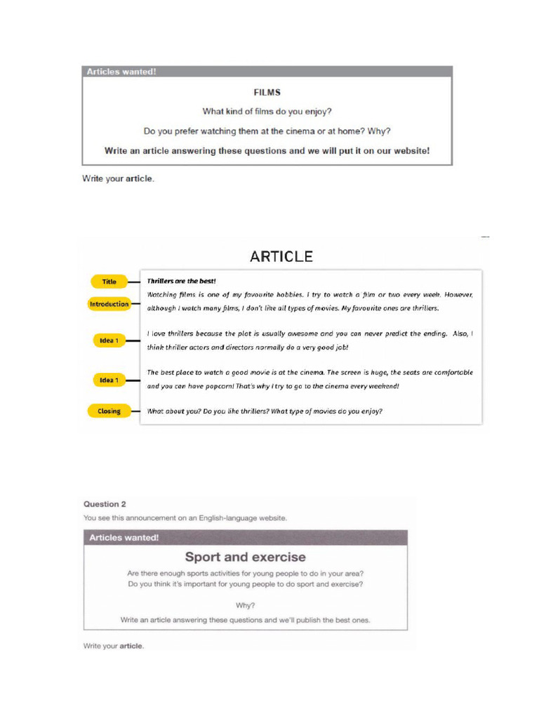 How To Write An Article | PDF