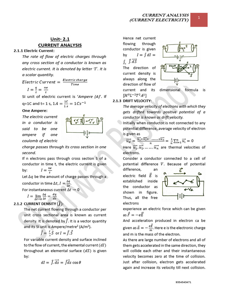Understanding Electric Current and Resistance | PDF | Electrical ...