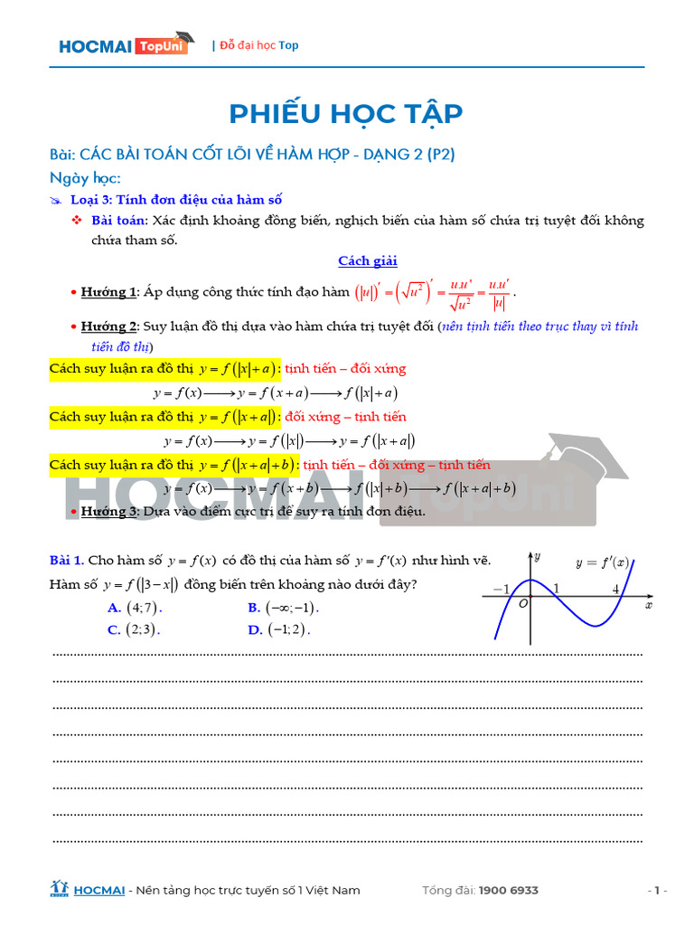 10.cac Bai Toan Cot Loi Ve Ham Hop - Dang 2 P2 | PDF