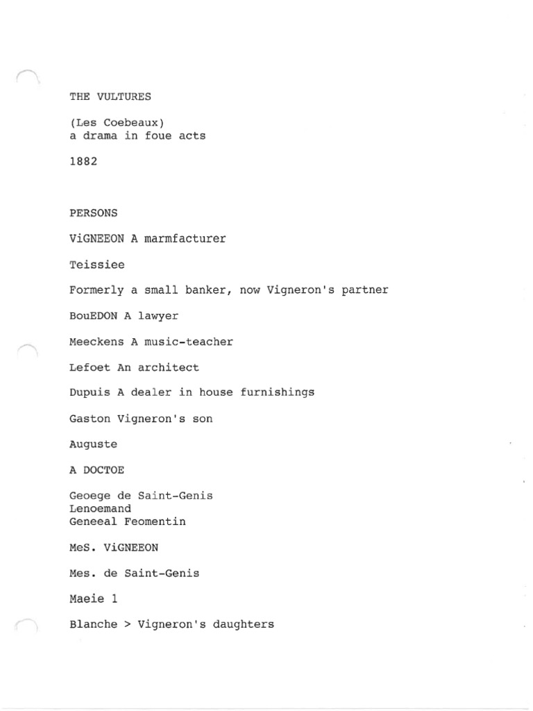 The Vultures - Henri Beque | PDF