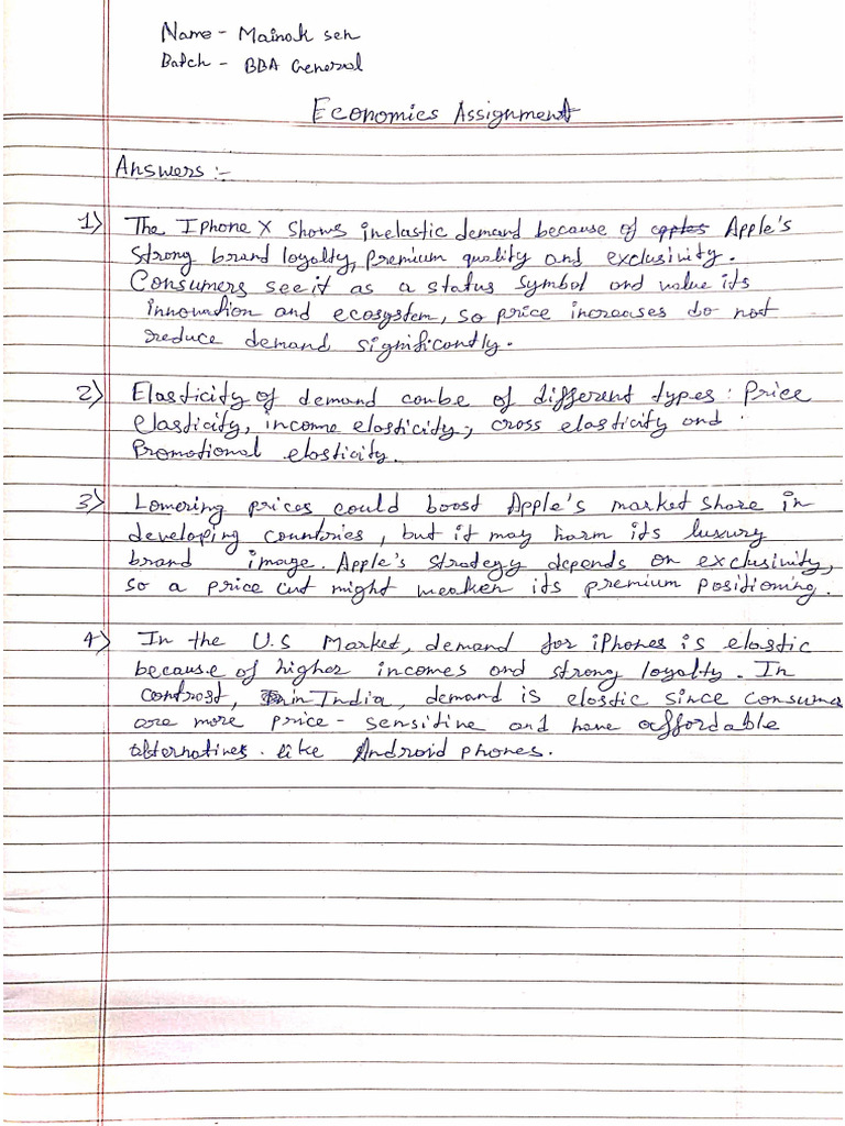 Economics Assignment | PDF