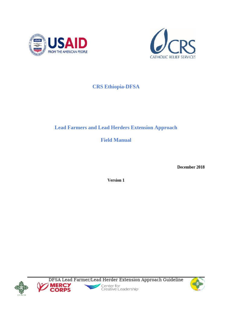 Lead Farmers and Lead Herders Extension Approach Field Manual-Version-I ...