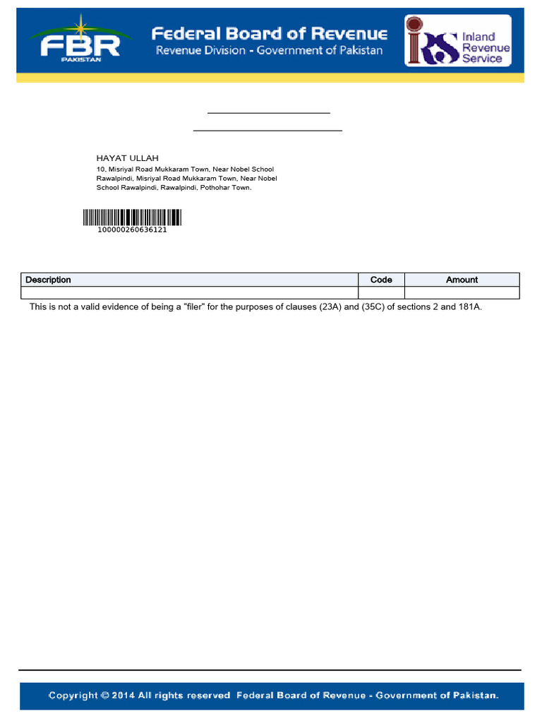 Hayat Ullah Revised Weatlh Statement 2025 | PDF | Expense | Financial Services