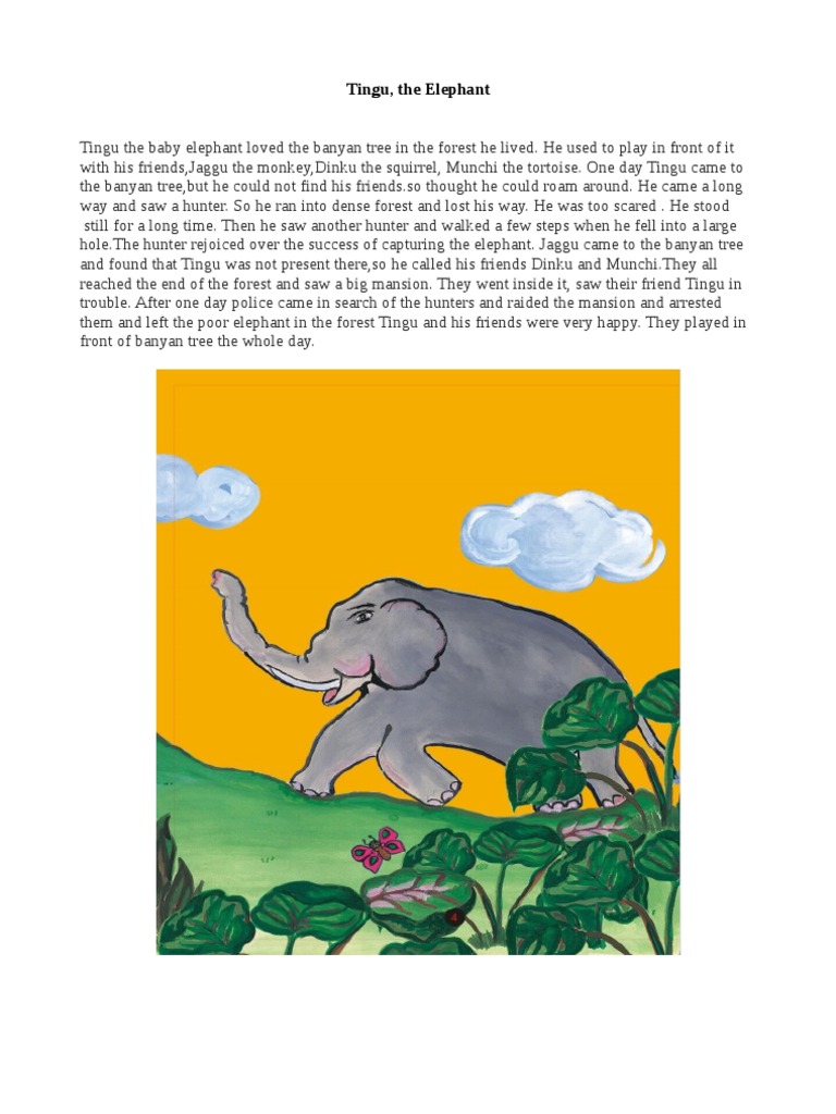 Tingu, The Elephant - Suma N Hegde | PDF