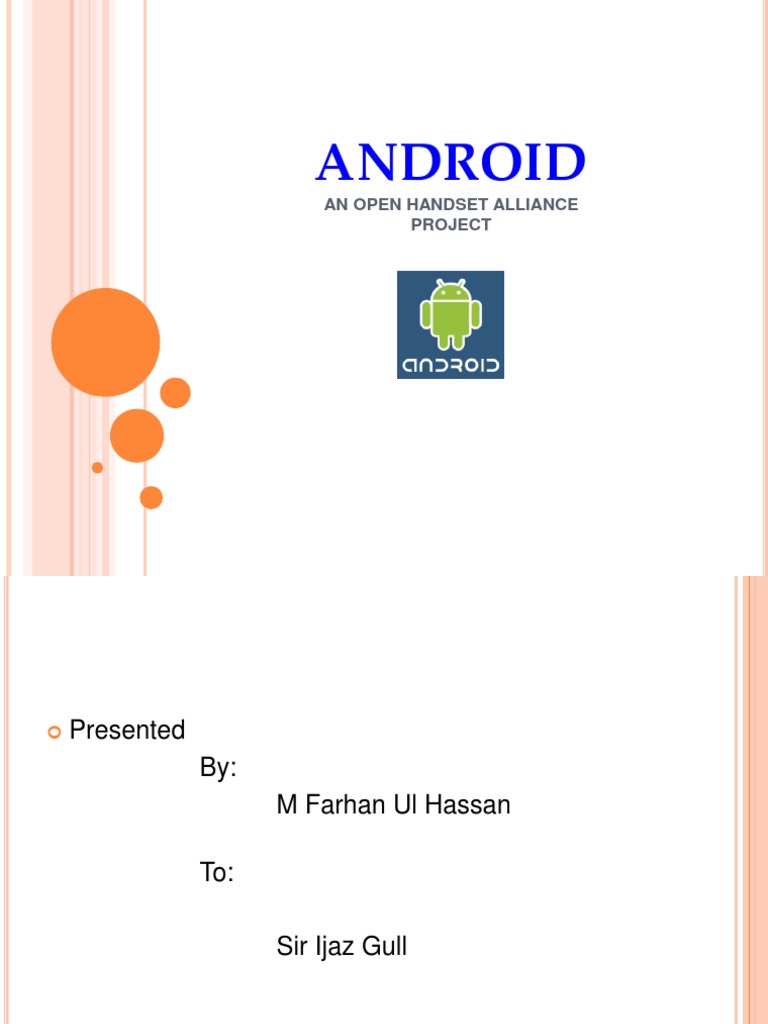 Android: An Open Handset Alliance Project | PDF | Android (Operating ...