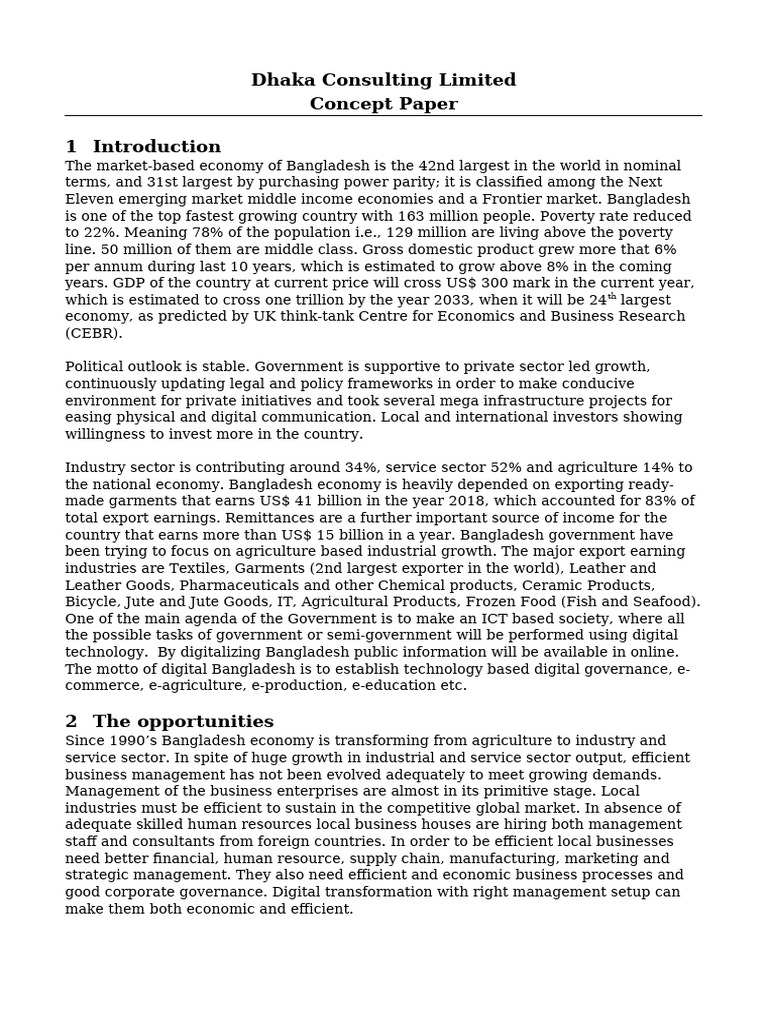 Concept Paper - DCL V2 | PDF | Expense | Taxes