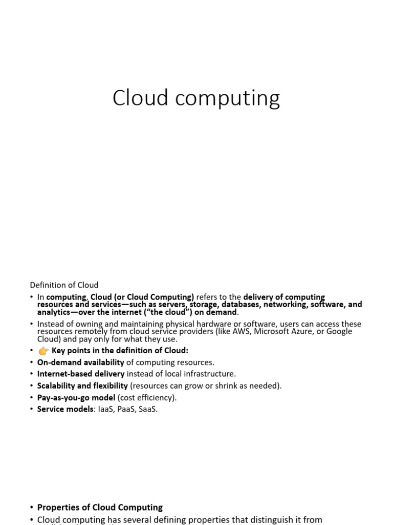 Cloud Computing | PDF | Cloud Computing | Software As A Service