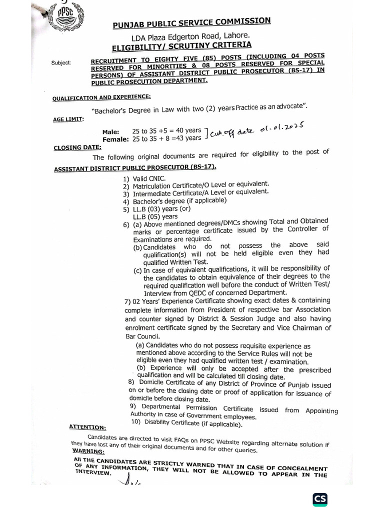 Adpp Eligibility Criteria | PDF
